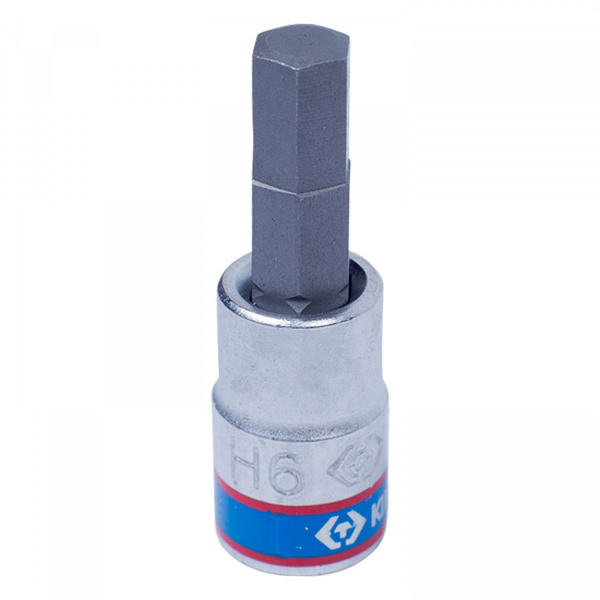 Насадка (бита) торцевая 1/4", HEX, 6 мм, L 37 мм KING TONY 203506 ...