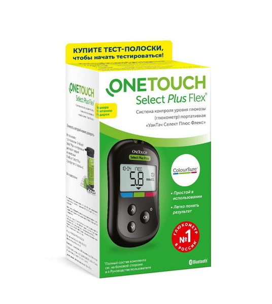 Глюкометр OneTouch Select Plus Flex - купить с доставкой по выгодным ...