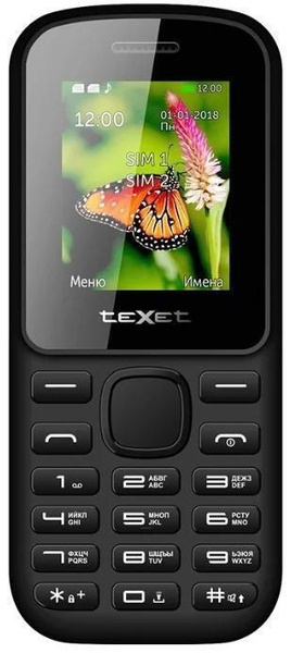 Мобильный телефон Texet TM-130 Black Red купить на OZON по низкой цене (1616302510)