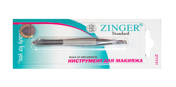 Пинцет скошенный для бровей Zinger 86014 - купить с доставкой по ...
