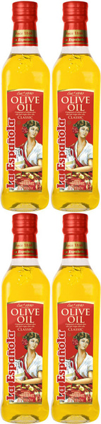 Оливковое масло La Espanola Classic, комплект: 4 упаковки по 500 мл ...