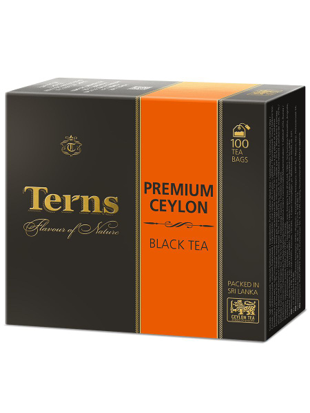 Terns "Premium Ceylon" чай цейлонский черный пакетированный, 100 пак ...