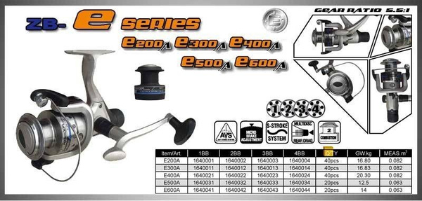 Катушка Siweida E400 A 3B_31254, Безынерционная, 4000, Задний фрикцион купить по низкой цене с ...