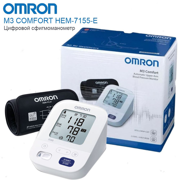 Автоматический измеритель артериального давления Omron M3 Comfort HEM ...