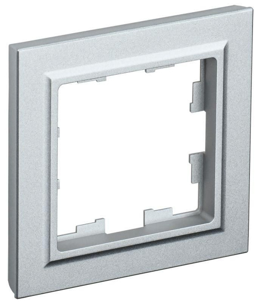 Рамка IEK 1-м BRITE РУ-1-БрА алюминий, BR-M12-K47 купить на OZON по низкой цене (899192173)