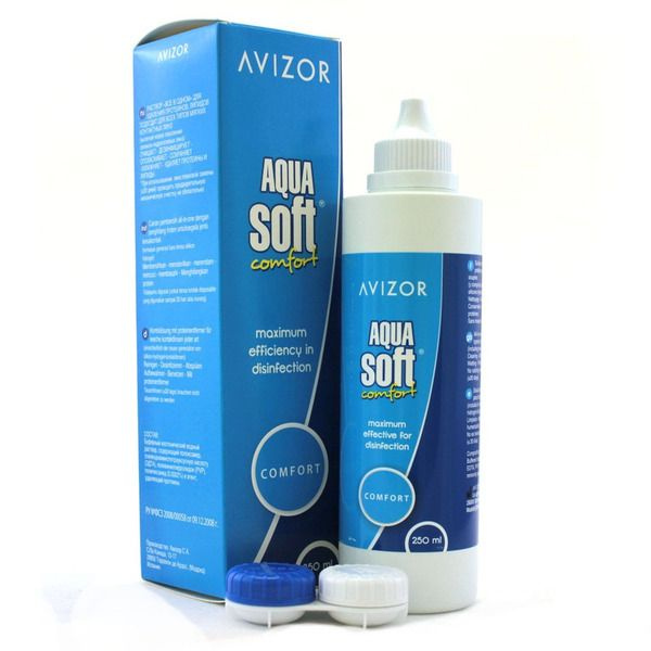 Раствор для контактных линз Avizor Aqua Soft 250мл (аква софт) - купить ...