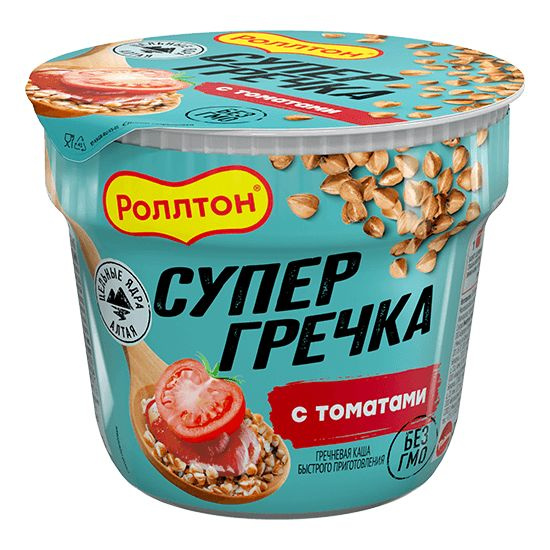 Роллтон Каша гречневая с томатами, стакан 45гр.*4шт. - купить с ...