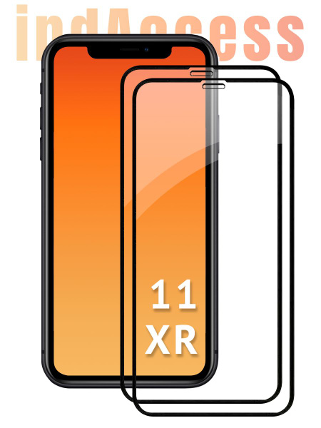 Защитное стекло на Айфон XR 11/ для iPhone 11 ХР/ indAccess/ 2 шт ...
