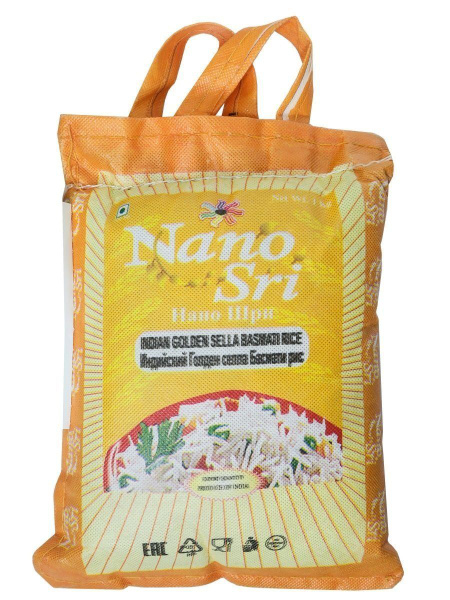 Рис Голден Селла басмати Nano Sri (Indian Golden Sella Basmati Rice), 1 ...