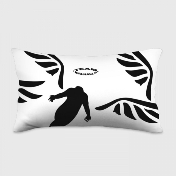 Подушка 3D антистресс WALHALLA TEAM ANGEL STYLE BLACK & WHITE 22x35 ...