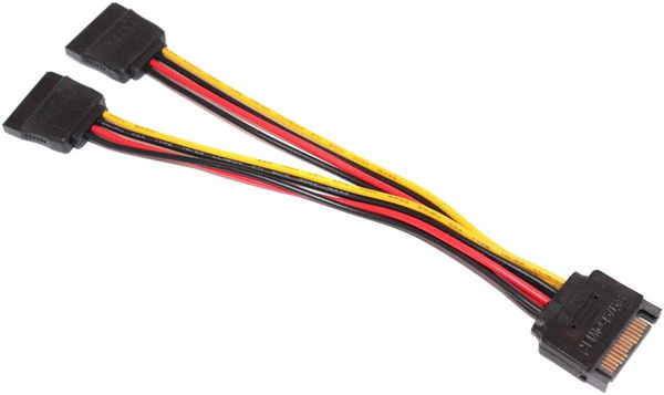 Разветвитель питания SATA - 2 x SATA - купить с доставкой по выгодным ...