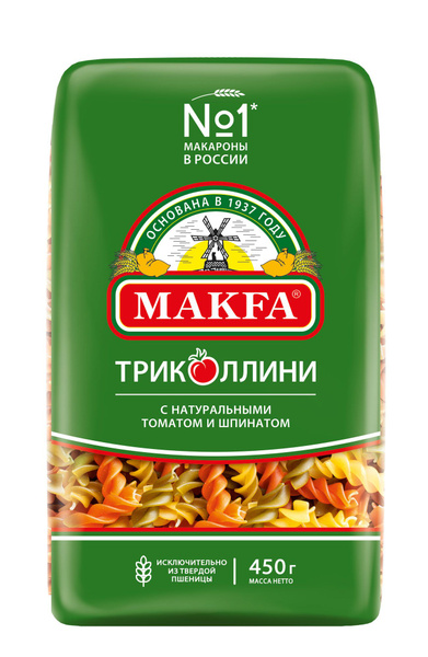 Макароны Makfa спирали Триколлини, 450 г купить на OZON по низкой цене ...
