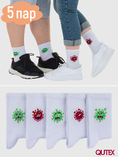 Комплект носков QUTEX, 5 пар - купить с доставкой по выгодным ценам в интернет-магазине OZON ...