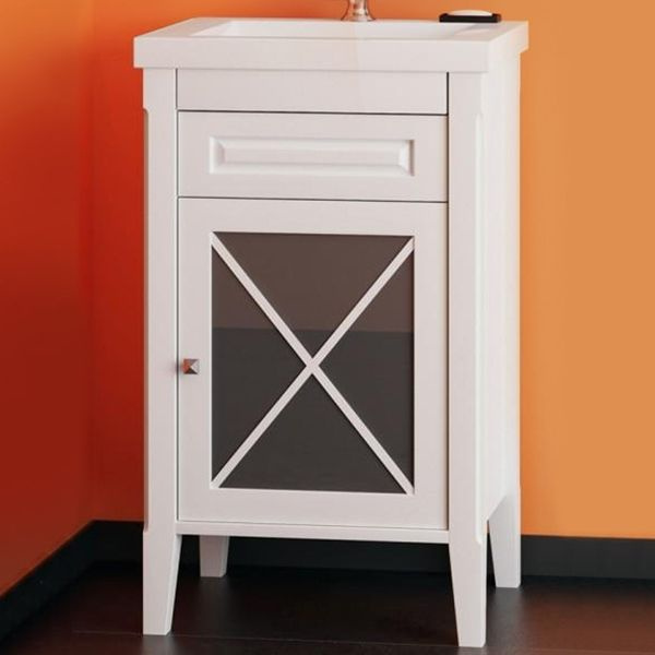 Тумба Opadiris Палермо 50, цвет белый матовый, правая, вар 2 (под раковину CeraStyle FRAME 50 ...