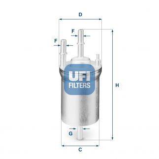 Фильтр топливный UFI Фильтр топливный бензиновый SKODA OCTAVIA (1Z) 1.4 ...