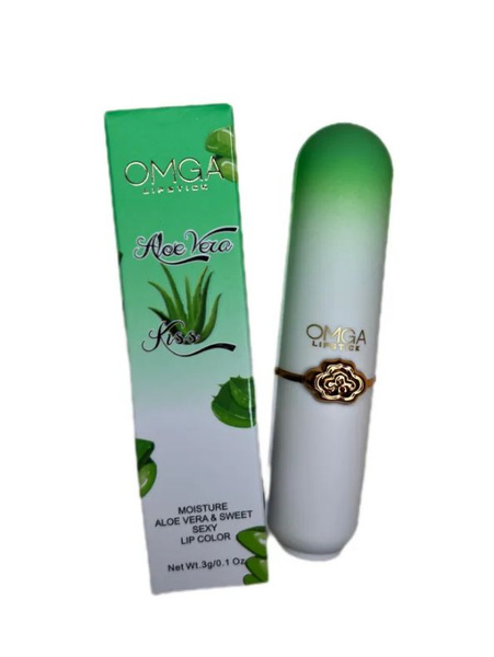 Omga lipstick, гигиеническая помада для губ с экстрактом алоэ вера, 3 ...