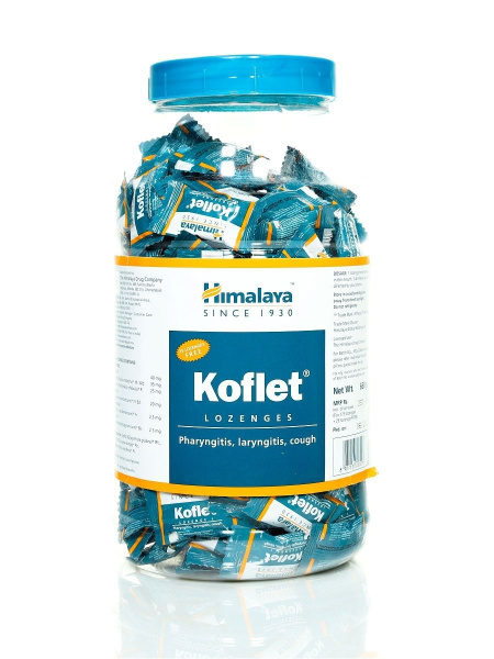 Himalaya Леденцы Кофлет (Koflet) от боли в горле и кашля, 200 шт ...