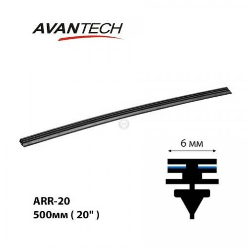 Резинка щетки стеклоочистителя 500мм (20) Avantech ARR-20 - Avantech ...