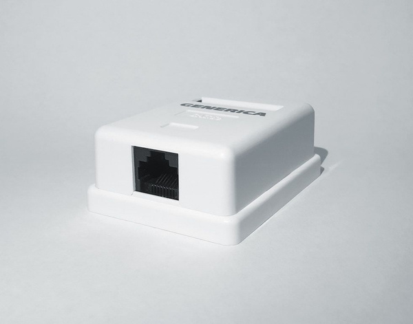 Розетка Itk Generica Cs2 1c5eu 12 G белая настенная Rj45 49 2 X 65 5 X 25 2 мм материал Abs