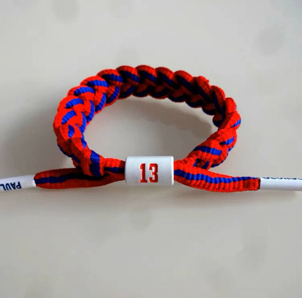 Браслет косичка на руку, спортивный браслет НБА Paul George 13, красно ...