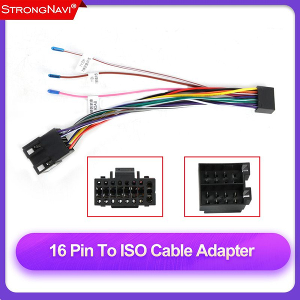 Переходник 16 pin для подключения Android автомагнитолы к ISO разъему ...