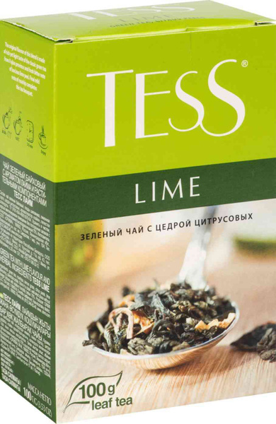 Tess Чай зеленый Lime листовой 100 г купить с доставкой по выгодным