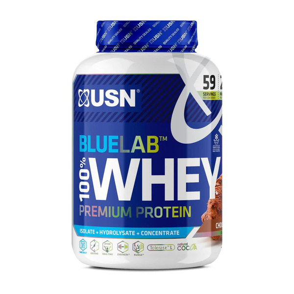 USN BlueLab Whey 2000 g / ЮСН БлюЛаб Вей сывороточный протеин 2000 г ...