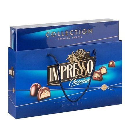 Конфеты шоколадные Impresso Premium ассорти синий 424гр - купить с ...