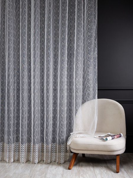 Тюль AVRUPA TEKSTIL Готовый на шторной ленте. размер 300*250, арт 2021 ...