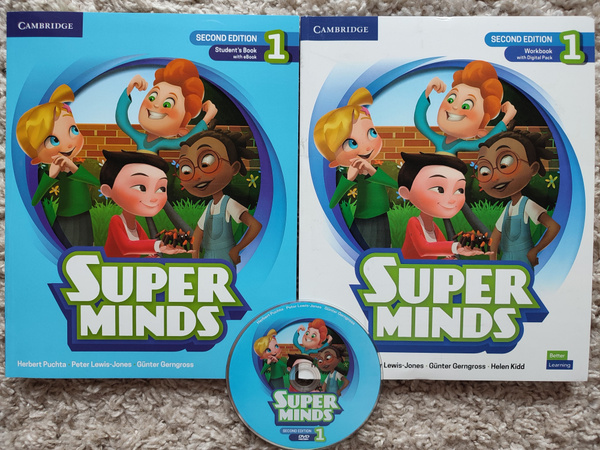 Super Minds 1 комплект SECOND EDITION Student's book + Workbook + DVD ...