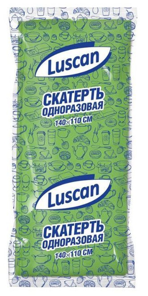 Скатерть одноразовая Luscan спанбонд, зеленая, 110x140 см - купить с доставкой по выгодным ценам ...
