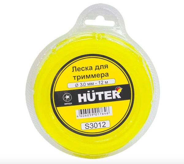 Леска для триммера Леска для триммера Huter "Звезда", 3 мм х 12 м ...