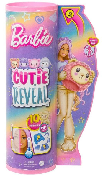 Кукла Barbie Cutie Reveal Лев HKR06 - купить с доставкой по выгодным ...