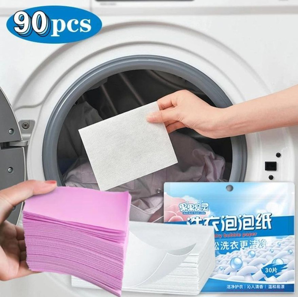 Пластины для стирки 3*30шт (90штук) Laundry bubble paper. Стиральные ...