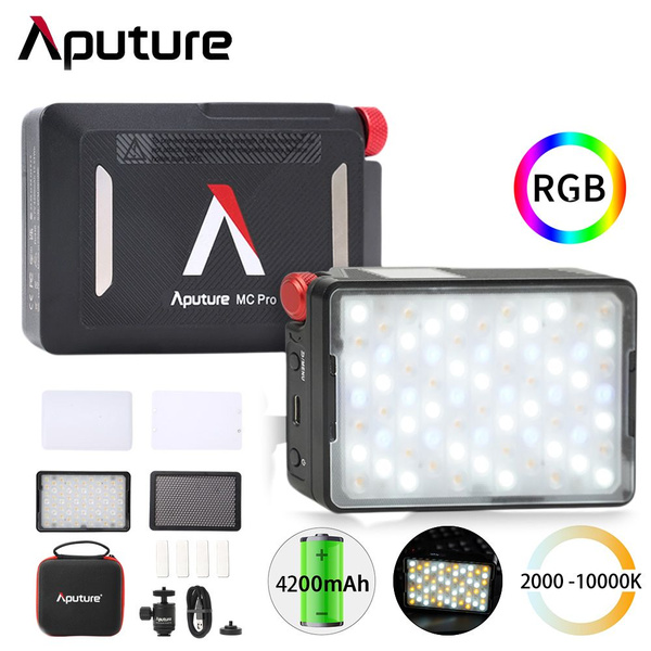 Aputure MC Pro RGBWW Светодиодный свет для видеосъемки, 2000K-10000K ...
