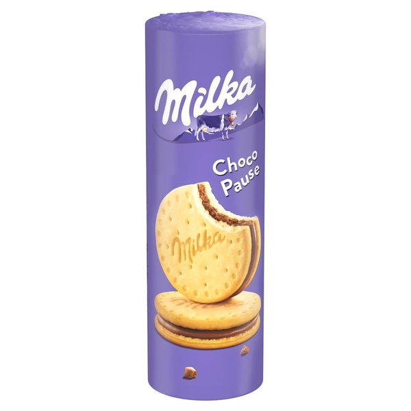 Печенье Milka BISCUITS Milka Choco Pause, с начинкой, с молочным ...