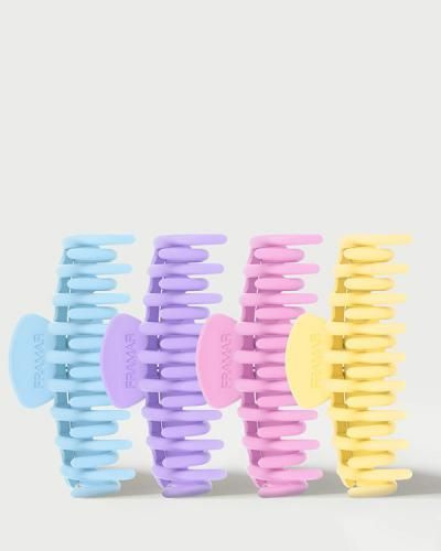 Зажимы краб для волос Framar Claw Clips Pastel цвета пастели, 4 шт ...