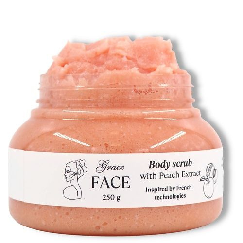 Антицеллюлитный подтягивающий скраб для тела Grace FACE 250 г с экстрактом персика купить на ...