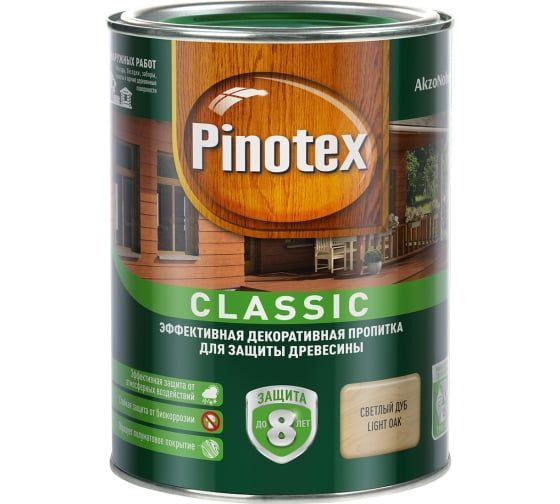 Пропитка декоративная для защиты древесины, Pinotex Classic Пинотекс ...