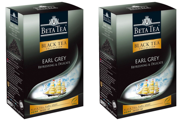 Beta Tea Чай черный Бергамот, листовой, 100 г, 2 уп - купить с ...