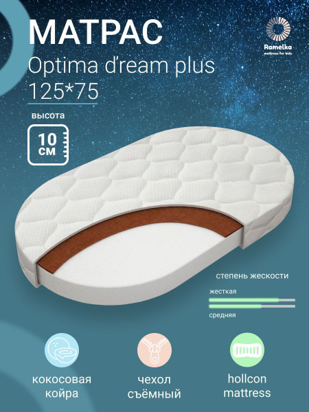 Матрас в кроватку Ramelka Mattress Матрас для новорожденного/1_Белый ...