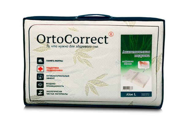 Ортопедическая подушка 38x58 см, OrtoCorrect AV - купить по низким ...