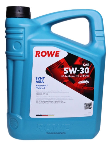 Масло моторное ROWE 5W-30 Синтетическое - купить в интернет-магазине ...