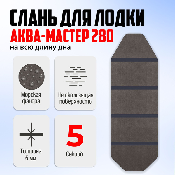 Характеристики Сплошной пол для лодки (слань) для лодки ПВХ Аква-Мастер ...