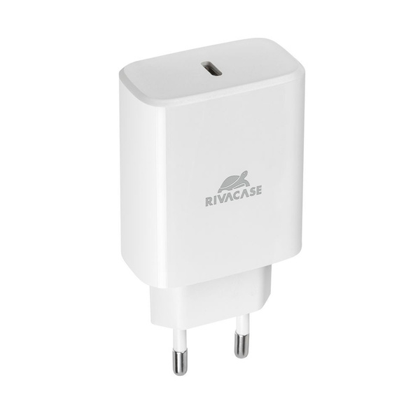 Сетевое зарядное устройство RIVACASE PS4193 W00, 20 Вт, USB Type-C, Quick Charge 3.0, Power ...