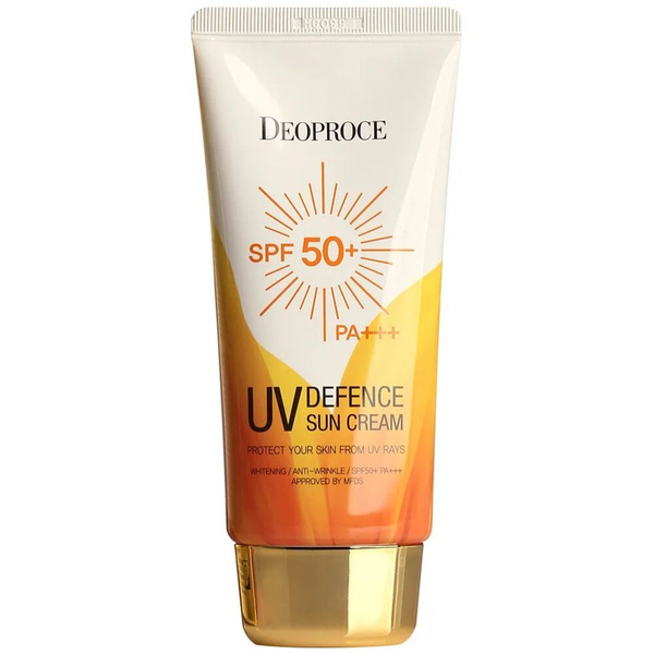 Deoproce Солнцезащитный крем DEFENCE UV SUN PROTECTOR SPF50 PA, 70 г ...