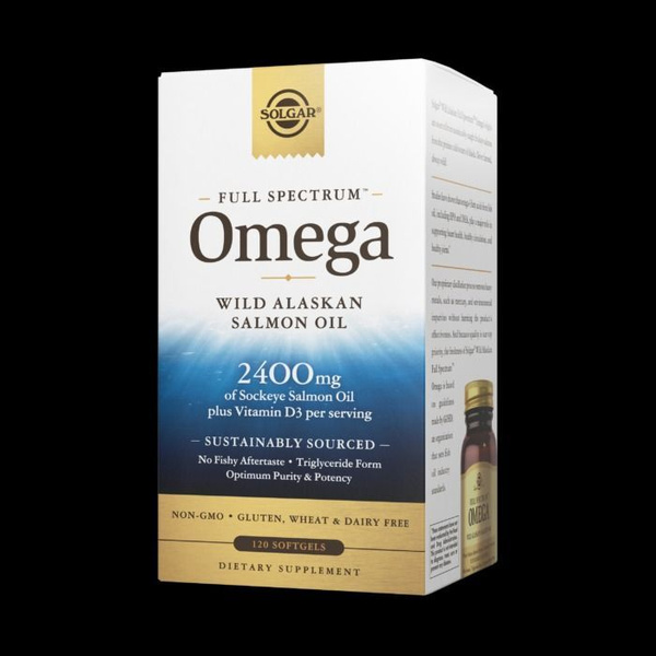 Омега-3 Solgar Alaskan Full Spectrum Omega 120 капсул - купить с ...