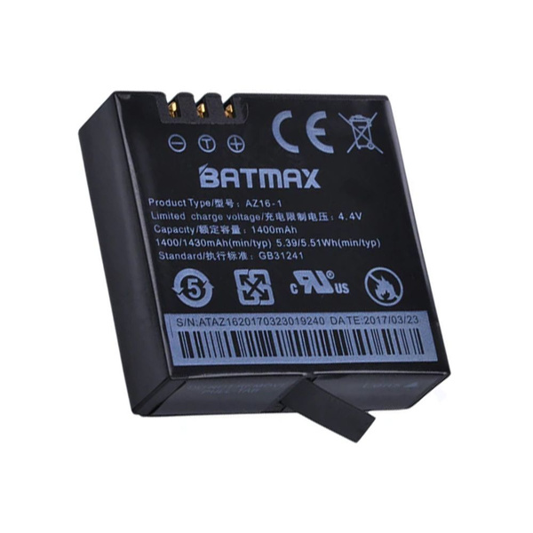 Аккумулятор AZ16-1 на Xiaomi Yi 4K/4K+/Lite 1400mAh - купить с ...