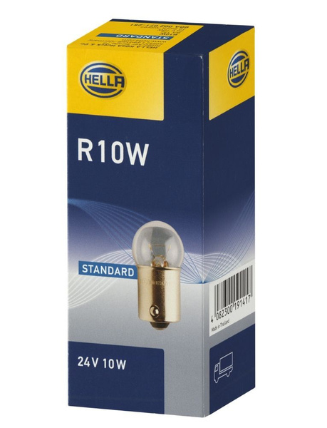 Лампа 12V 10W BA15s R10W 1 нит. белая (HELLA/BEHR/PAGID) купить на OZON ...