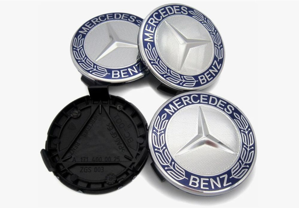 Колпачки, заглушки на литой диск колеса для Mercedes / Мерседес 75 мм ...